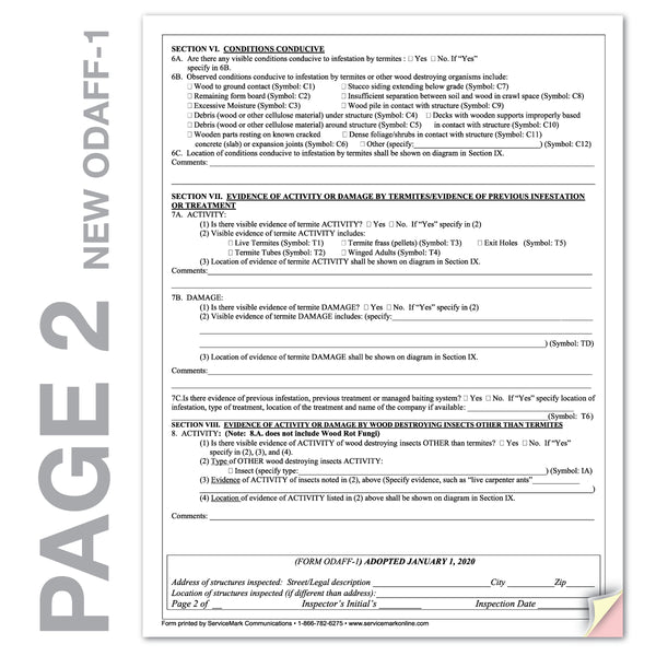 New ODAFF-1 Oklahoma WDI Report Forms