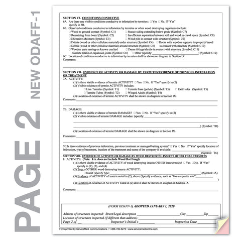 New ODAFF-1 Oklahoma WDI Report Forms