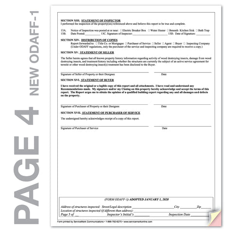New ODAFF-1 Oklahoma WDI Report Forms