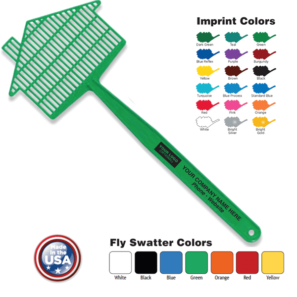 House Shape Fly Swatter with Your Logo Imprint